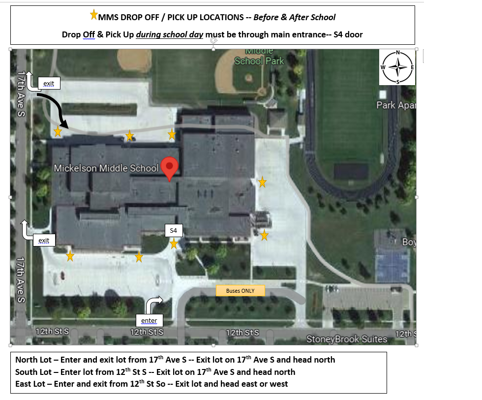 Important MMS Parking Lot Information | George S. Mickelson Middle School